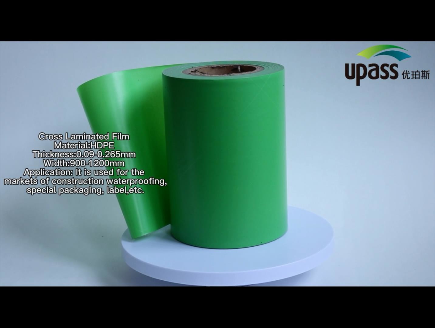 100 Micron Cross Laminated Film Polyethylene Tapes Hdpe Plastic Film